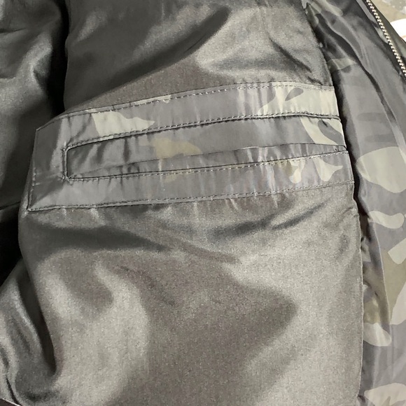 NOIZE Jackets & Coats | Noize Camo Quilted Removable Hoodie Bomber ...